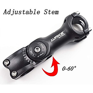LITEONE MTB Stem Adjustable Mountain Bike Stem 31.8 130mm 60 Degree Handlebar Stem for Most Bicycle, Road Bike, MTB, BMX, Cycling