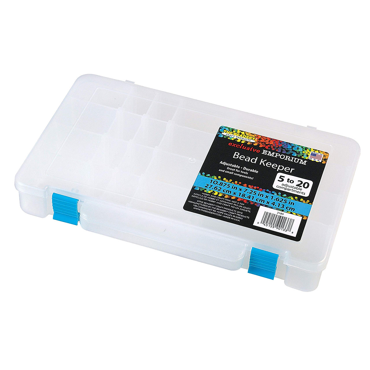 The Beadery Bead Keeper Storage Container, clear