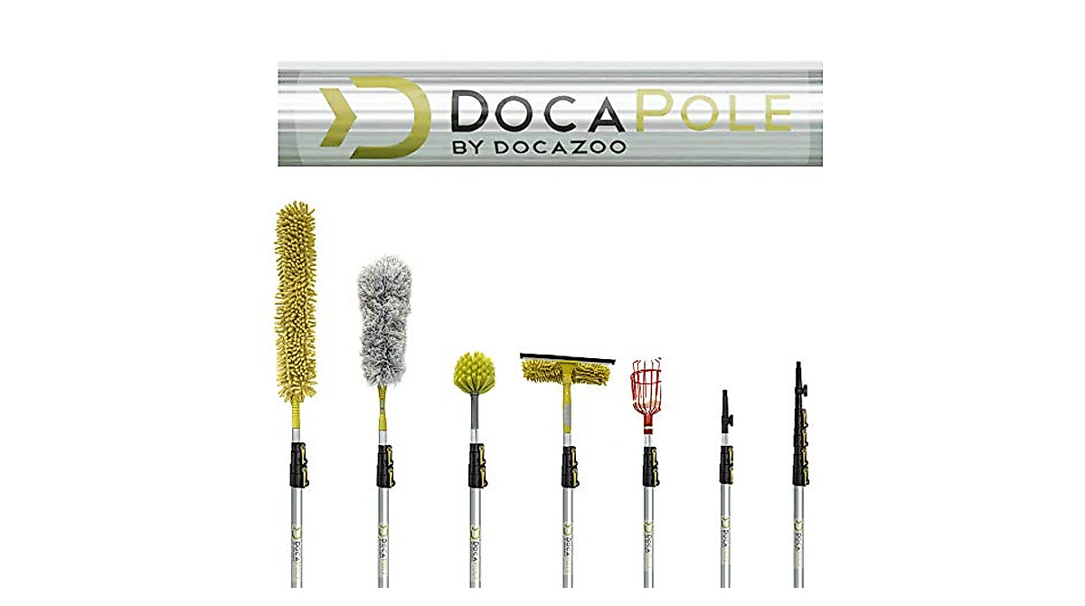 DOCAZOO DocaPole 30 ft Reach, 6 to 24 ft Telescoping Extension Pole ...