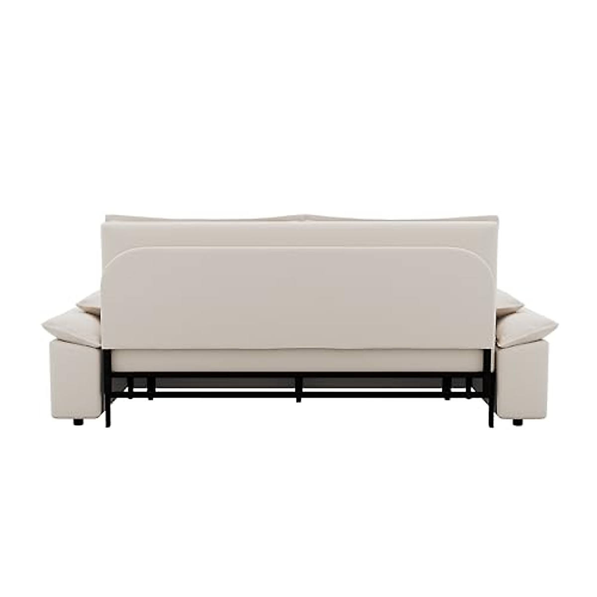 Eafurn 3 in 1 Multi-Functional Sleeper Sofa Bed Queen Size,Convertible Pull Out Loveseat Couch with Soft Pillow Armrest and Detachable Backrest,3 Seater Love Seat Lounge Sofa&Couches for Living Room