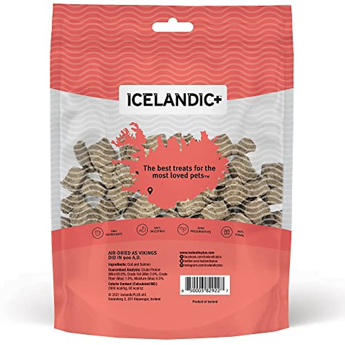 Icelandic+ Plus Cod & Salmon Combo Bites Dog Treat 3.0-oz Bag