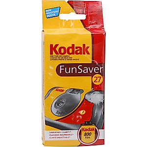 Kodak Fun Saver Single Use Camera / 27 Exp Roll + Hand Strap + Cloth
