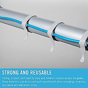 VELCRO Brand ONE-WRAP Cable Ties | 25Pk | 8 x 1/2" Black Cord Organization Straps | Thin Pre-Cut Design | Wire Management for Organizing Home, Office and Data Centers