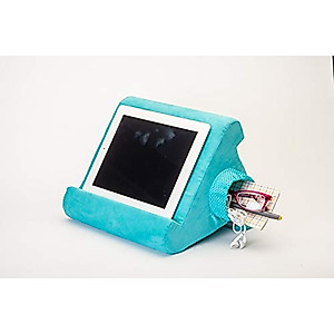 Flippy Tablet Stand with Cubby Storage and Multi-Angle Viewing for Home, Work & Travel. Our Tablet Holder Has Storage for Your All Your Personal Items. (Kiwi Kawaii)