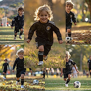 Soccer Shin Guards Pads with Socks Gear for Soccer 3,4,5-16 Year Old and Up Little Girls Boys Kids Child Youth Toddler Teenagers