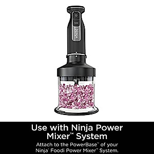 Ninja XSKKITCHPR Foodi Power Chopper 3-Cup Food Processor Bowl, for Ninja Power Mixer System (CI100 Series), Black
