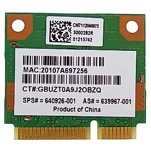 HP RealTek RTL8188CE Half Mini PCIe Wireless Wlan Card 802.11 b/g/n 639967-001 640926-001