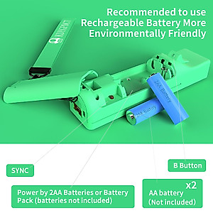 KDYGPDCT Wii Controller 2 Pack,Wii Remote Controller Black and White 2 Set with Wrist Strap for Nintendo Wii/Wii U Console(Green + Purple)