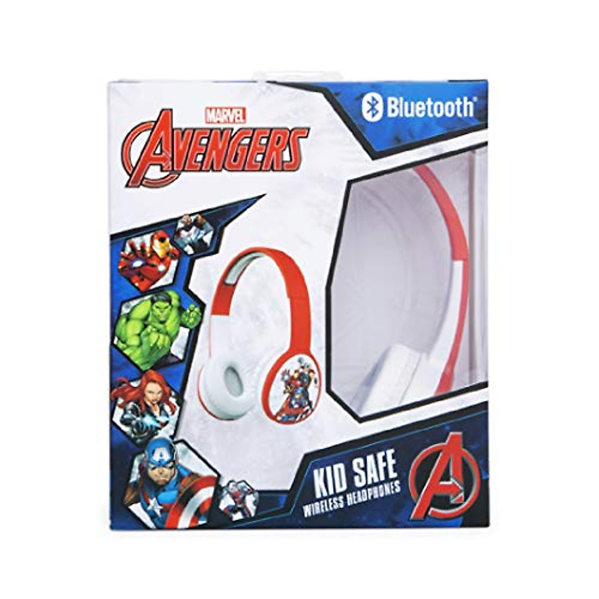 Tech2Go Marvel Avengers Kids Safe Headphones with Built in Volume Limiting Feature for Safe Listening