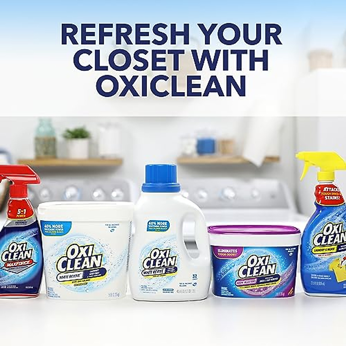 OxiClean White Revive Laundry Whitener and Stain Remover Liquid, 50 fl oz