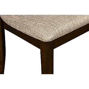 New Classic Furniture Gia 5-Piece Round Dining Table Set, 47-Inch, Cherry