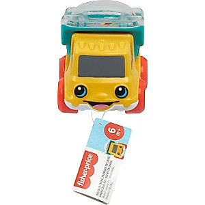Fisher-Price Baby Toy Poppity Pop Dump Truck Push-Along Vehicle with Fine Motor Activities For Infants Ages 6+ Months