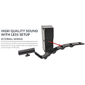 Earthquake Sound DJ-Array Gen2 4x4" Line Array Loudspeaker System, Set of 2, Black