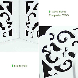 Jerry & Maggie - 4 Tier Storage Closet Organizer 1/4 Cylinder Deluxe Free Stand Shelving Shelves Rack Curve Cabinet - WPC White