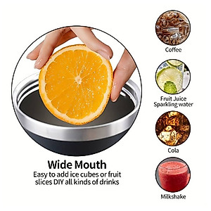 ZOYEPIN 40 oz Tumbler with Handle and Straw Lid,Stainless Steel Insulated Tumblers,Travel Coffee Mug Cup, Insulated Cup,Maintains Cold Ice and Heat for Hours(White Leopard)