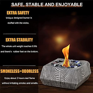 Table Top Fire Pit Bowl, Mini Personal Tabletop Fireplace Rubbing Alcohol Indoor Fire Pit for Indoor and Outdoor Use, Balcony, Pool, Patio, Coffee Table