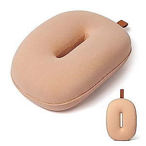 backrobo Lumbar Pillow for Office Chair - Multi-Functional Nap Pillow - Supports Lower Back, Neck, and Head for Complete Relaxation,Ideal for Office, Home, and Traveling (Pink)