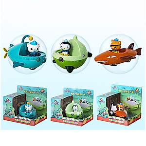 Crasoldiers GUP Toy, 3Pcs GUP Racers Vehicle Rescue Ship Pull Back,Gup-A|Gup-B|Gup-E, Gup Speeder Includes 3 Vehicle and 3 Figure for Boys Girls Christmas Birthday Gifts (with Gift Box)