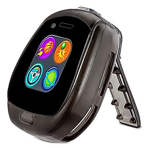 Little Tikes Tobi 2 Robot Smartwatch Amazon Exclusive, Gaming, Advanced Graphics, Motion-Activated Selfie Camera, Fun Expressions, Games, Pedometer, Splashproof, Wireless Connectivity, Video, Black 6+