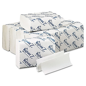 BigFold Z 20887 Paper Towels, 10-2/5-Inch x10-4/5-Inch, 220 Towels/PK 10PK/CT, White