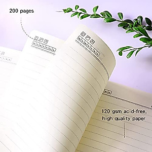 TAKA PRYOR Journal Notebook Lined, Hardcover Magnetic Closure, Personal Professional Notebooks, with Pen Loop，Medium 5.7 x 8.3 inches, 120 GSM Paper Gifts Blue Ruled
