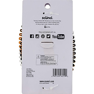 Scunci Effortless Beauty Stretch Hair Combs. Tortoise, Opaque White, and Black. 3 Packs