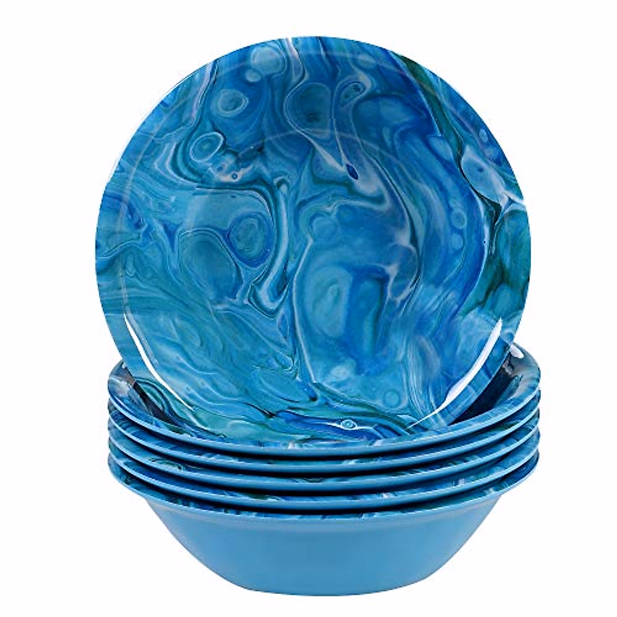 Certified International Fluidity 12 Piece Melamine Dinnerware Set, Service for 4, Multi Colored