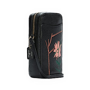 Coach Womens X Jean Michel Basquiat North/South Zip Crossbody Black Multi