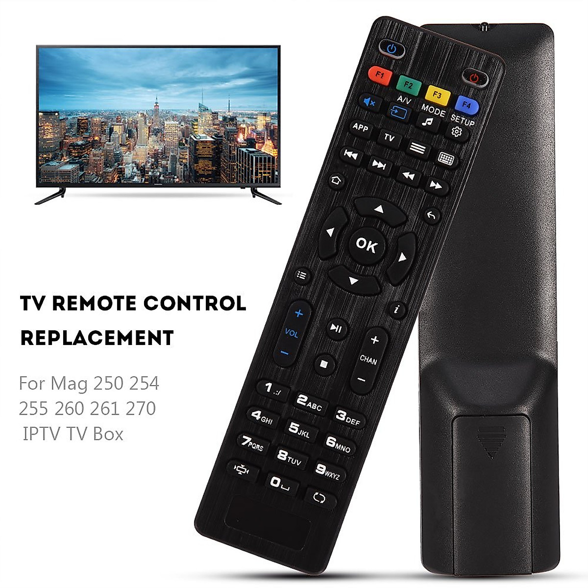 Tihebeyan MAG 254 TV Box Remote Control for Mag 250 254 255 260 261 270 IPTV TV Box Set, Smart TV Replacement Remote Control Top Box