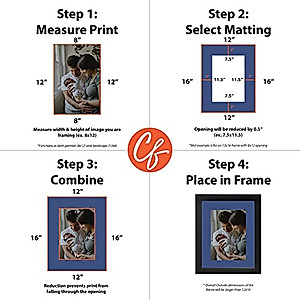 Craig Frames B334 Pre-Cut Mat Board for 20x30 Print, 24x36, Bottle Blue