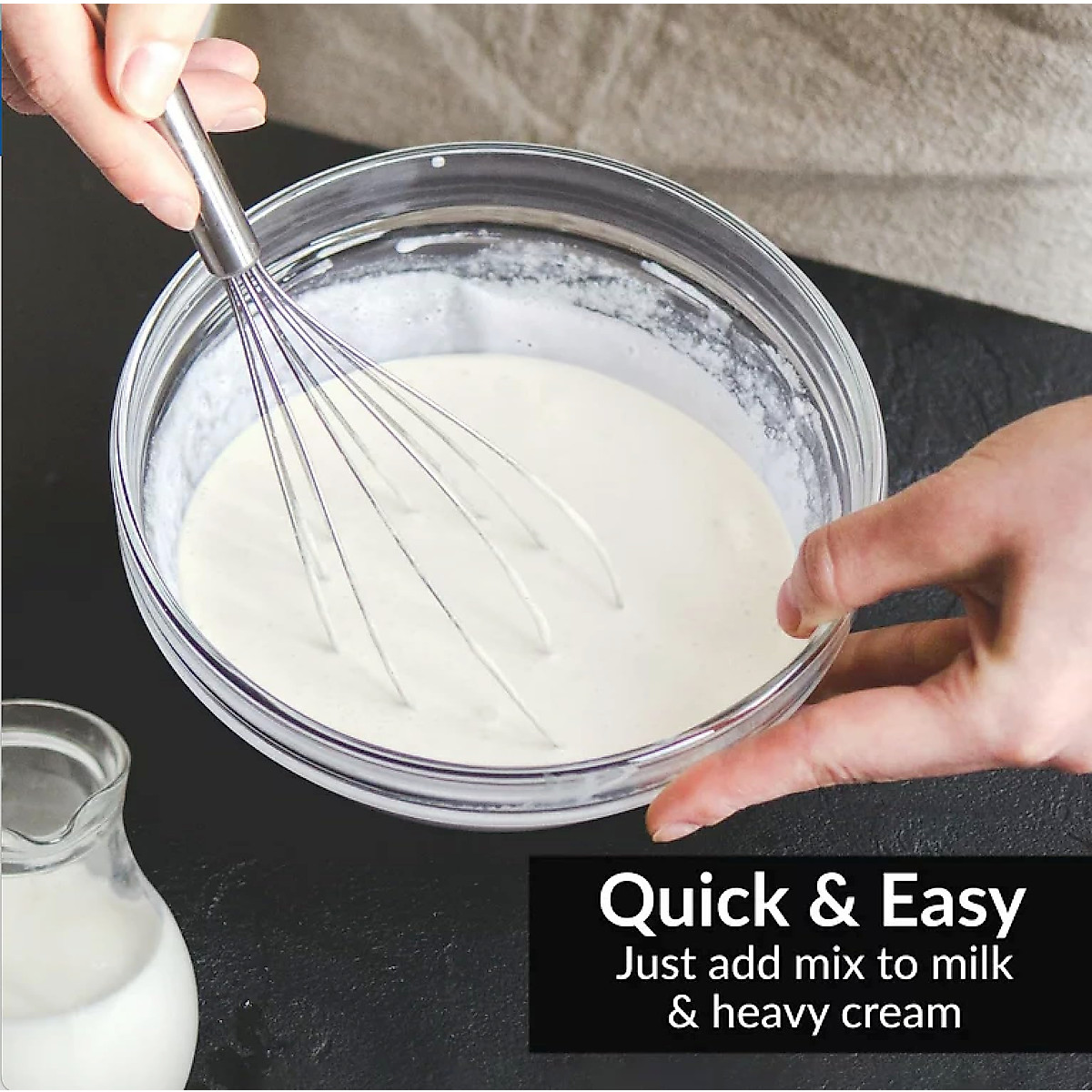 Nostalgia Ice cream Mix Variety Pack of all four Flavors Vanilla, Chocolate and Strawberry and Cookies 'N Cream - Pack of 4, Each Pocket of 8 Oz Makes 2 Quarts of Delicious Premium Old Fashioned Ice Cream.