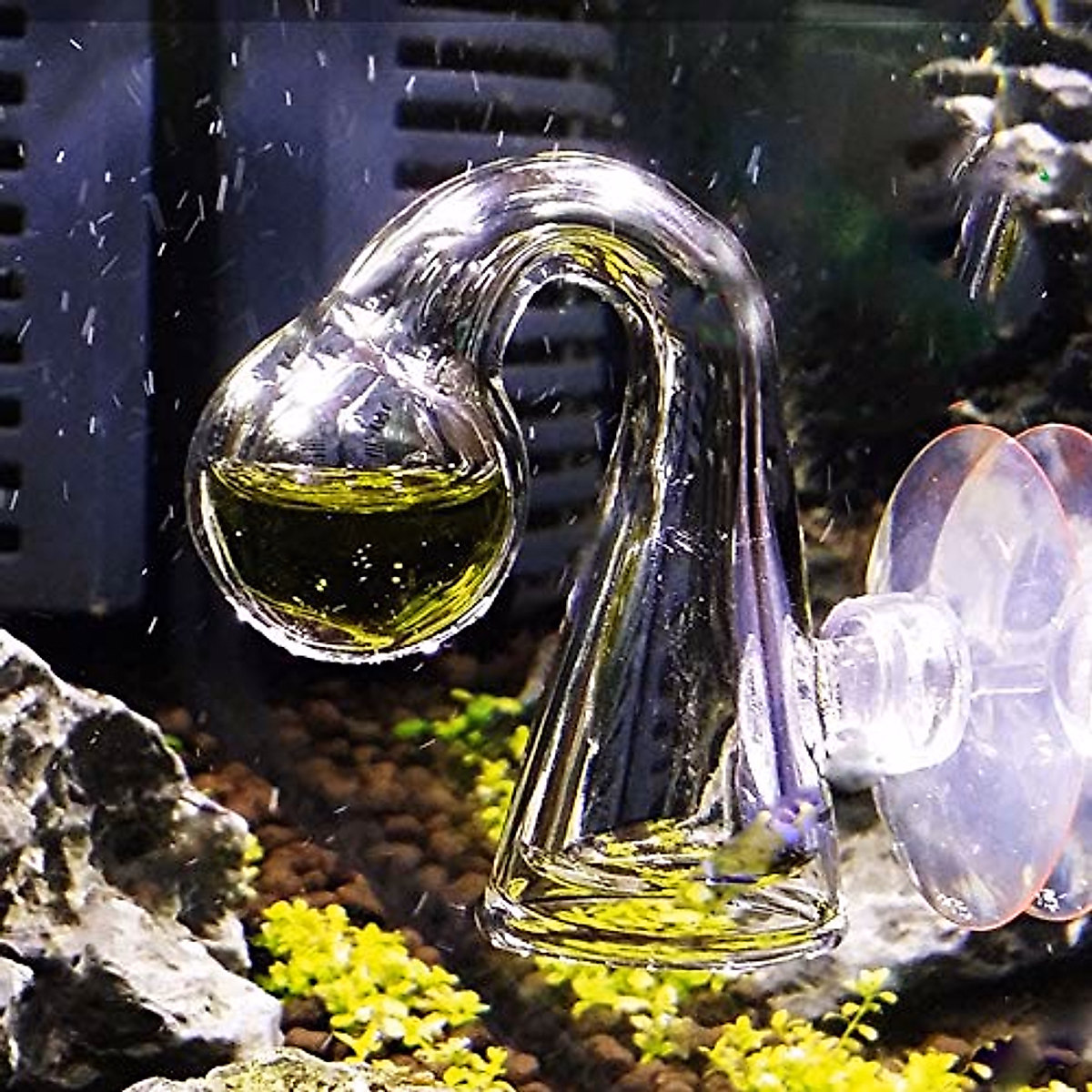 FZONE Aquatic CO2 Glass Drop Checker PH Momitor for Aquarium Plant Fish Tank Test CO2 Kit