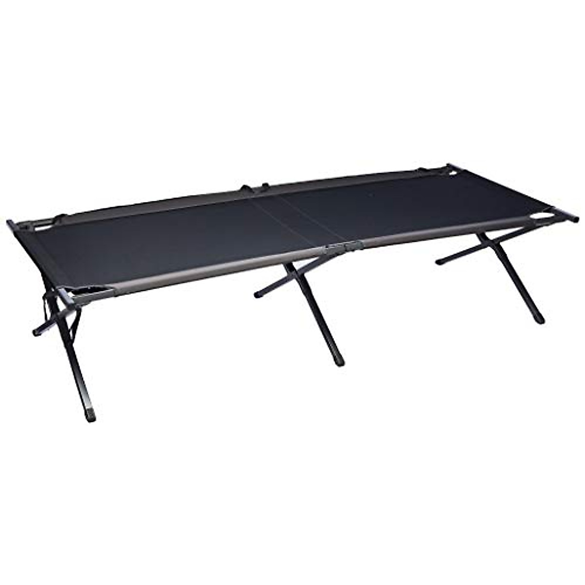 PORTAL Folding Portable, Guest Carry Bag and Side Storage Organizer, Camping Adults Away Tent Sleeping Cot Bed, Supports 300 LBS, Black