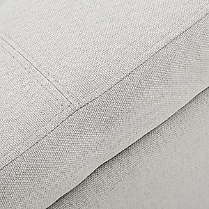 Christopher Knight Home Mission Fabric Storage Ottoman, Light Grey