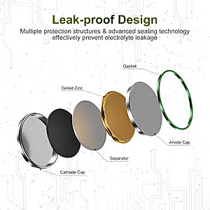 BONAI LR44 AG13 Batteries 1.5v Button Cell Battery 50 Count, A76 357/303 L1154f SR44 Battery High Capacity Packaging Upgrade…