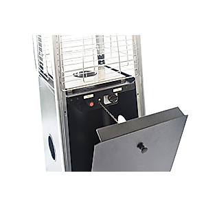 LEGACY HEATING Outdoor Patio Heater with Reflector Shield, 40,000 BTU Propane Patio Heater with Wheels for Commercial, Residential, Garden, Porch, Party, Deck