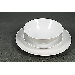 10 Strawberry Street Simply Coupe 16 Piece Dinnerware Set, White - SM-1600-CP-SW
