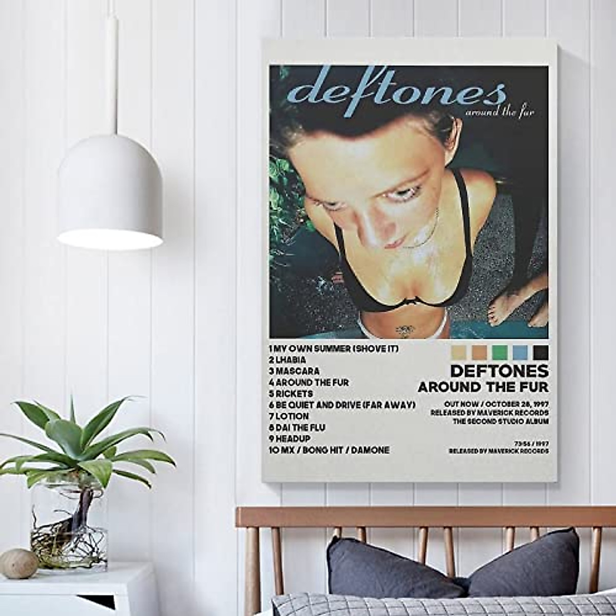 SIPMAN Deftones Around The Fur Canvas Print Home Decorations Posters for Room Aesthetic Wall Art Poster Unframe 12x18inch(30x45cm)