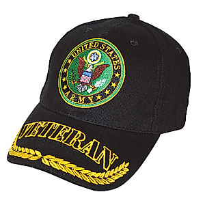 EagleEmblems Army Cap, Black, Standard