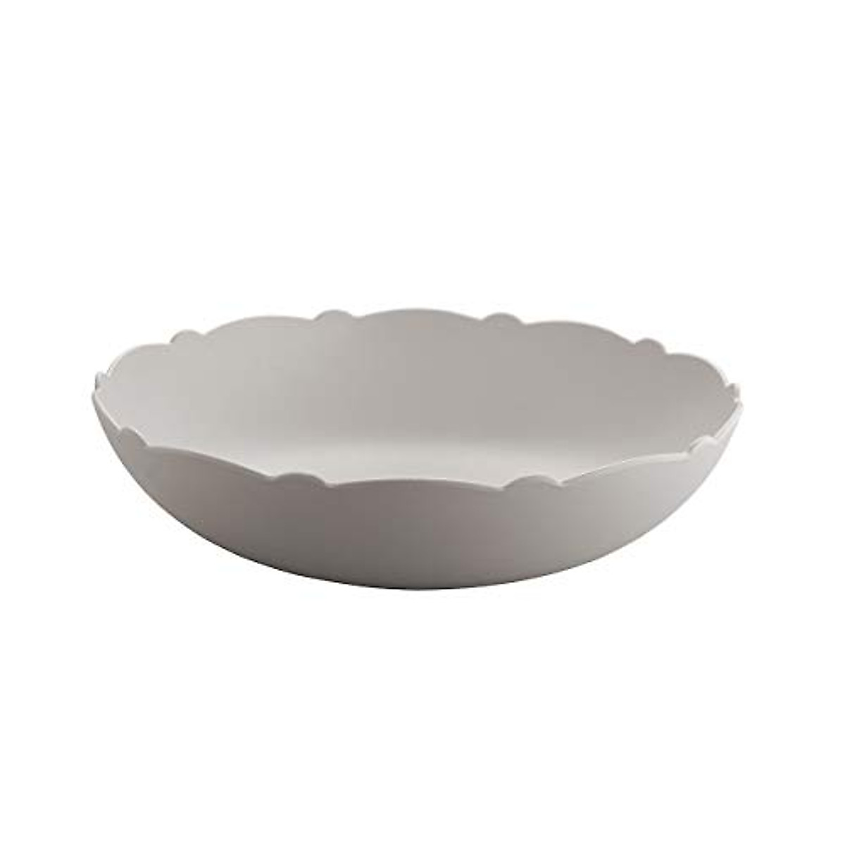 Alessi MW72/38 WG Dressed en plein air Salad bowl in melamine with relief decoration, Warm Grey.