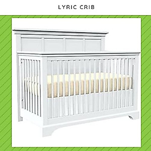 Full-Size Conversion Kit Bed Rails for Dolce Babi Cribs | Multiple Finishes Available (Snow White)
