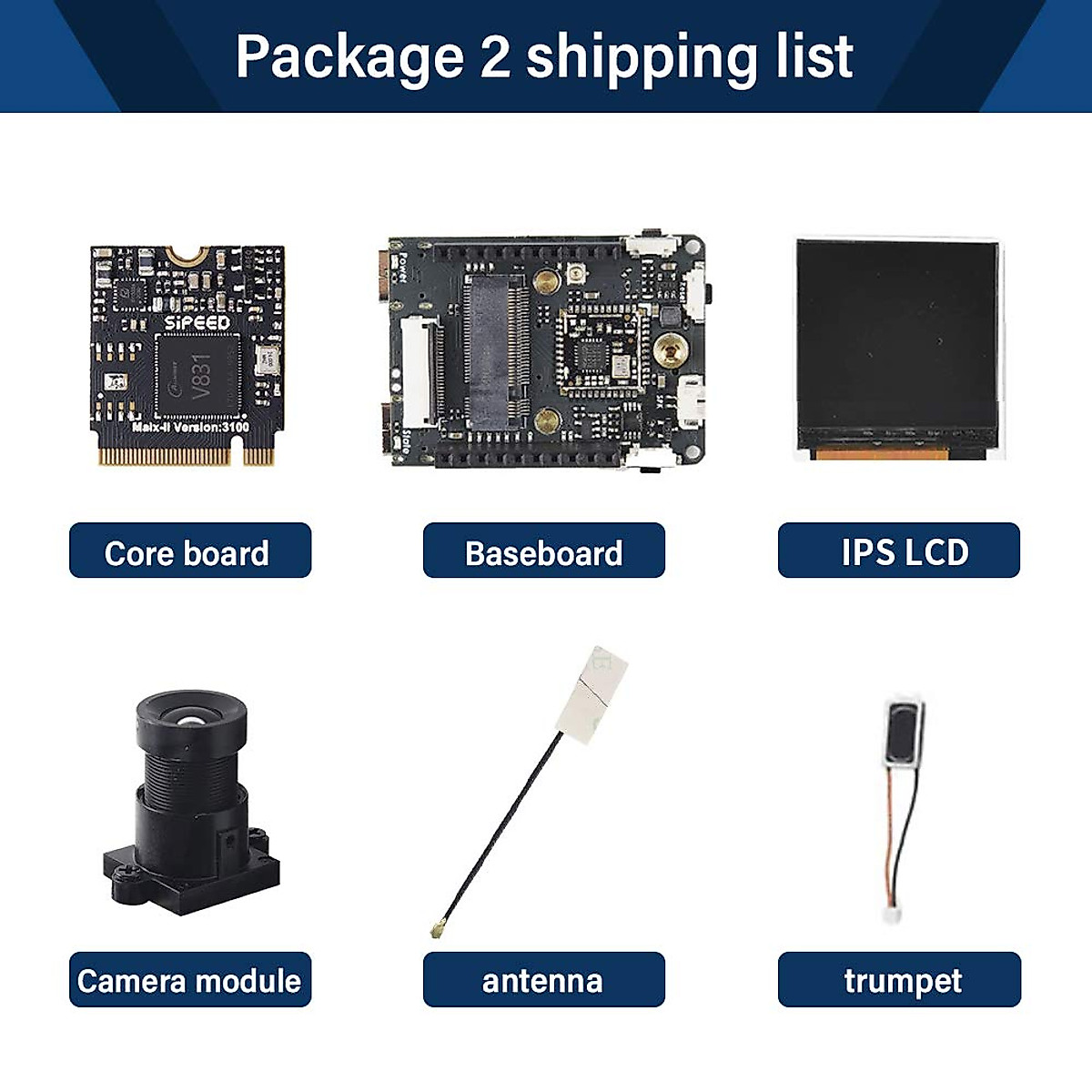 Sipeed Maix-II Dock Deep Learning AI+IOT Linux 1080P Vision Development Kit