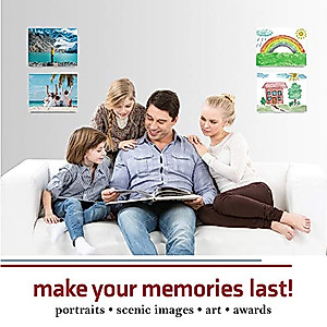 Mantello Front Loading White Picture Frame 8.5x11 - Set of 6 - Table Desk Wall hanging For Artwork - Certificates Diplomas - Family Gallery Multi Photo Frame