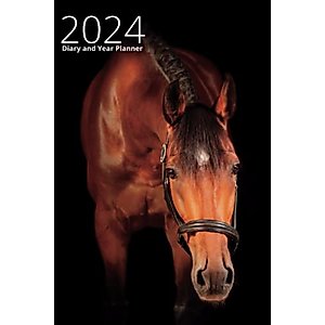 2024 Horse diary and planner: 200 page week per view with large notes section
