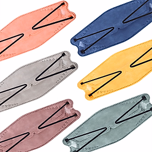 SINYEE KF94 Face Protective Mask for Adult - 60 Packs Individually Packaged - 4 Layer Disposable Safety Dust Mask Multicolor