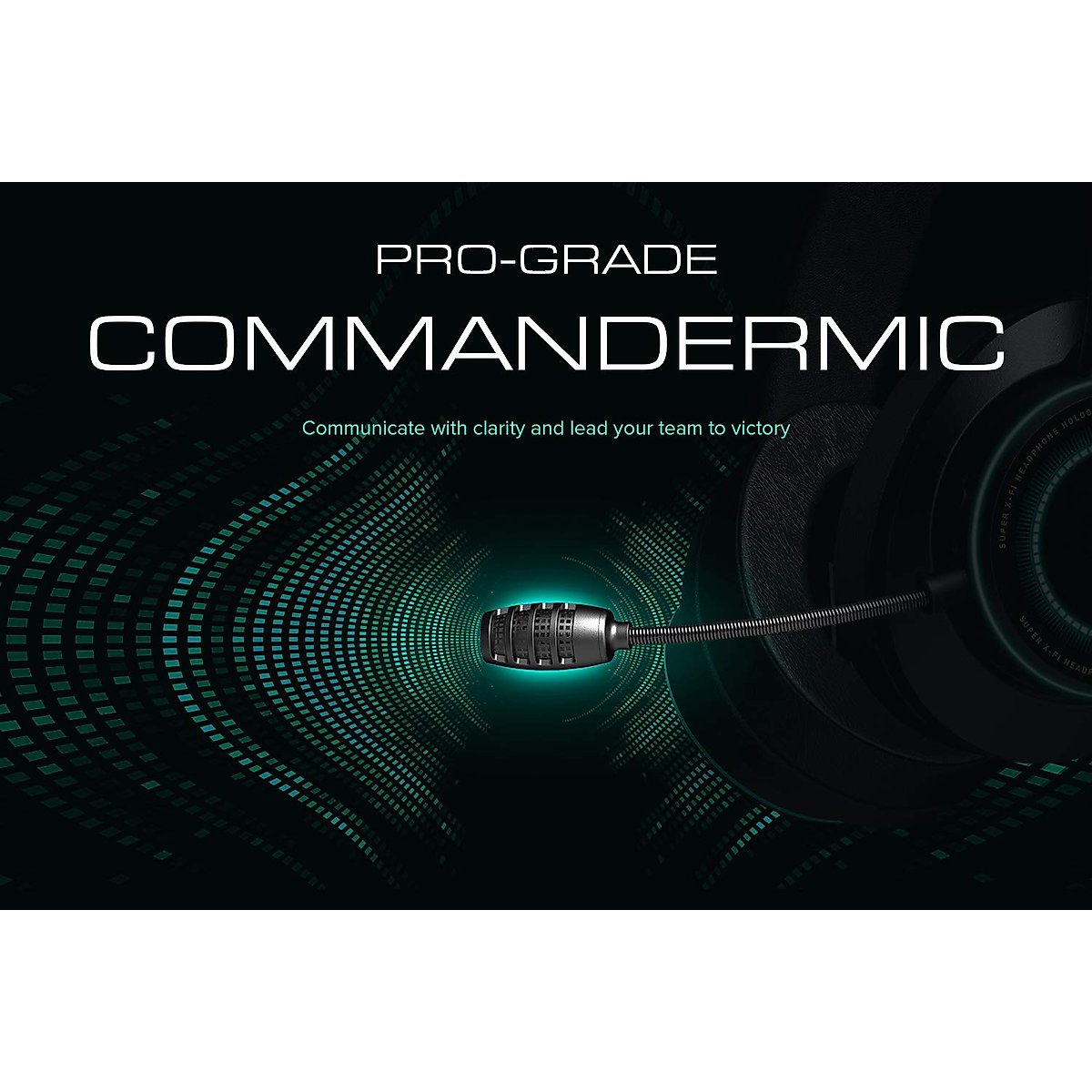 Creative SXFI Gamer USB-C Gaming Headset with Pro-Grade ANC CommanderMic, Super X-Fi Battle Mode Optimized for Action RPG and FPS on PC, PS4 and Nintendo Switch