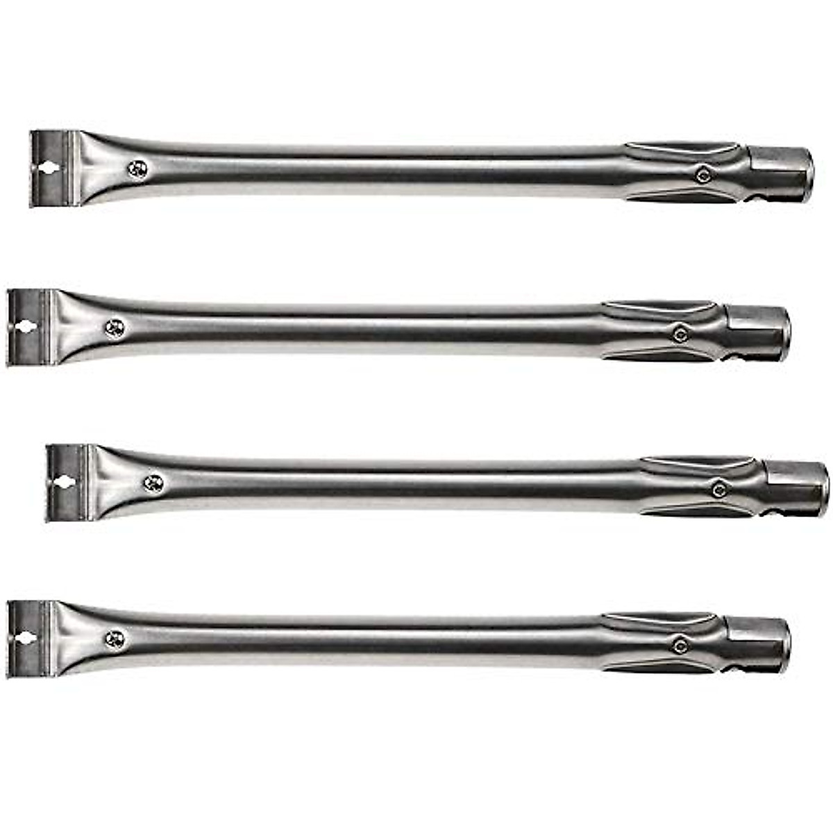 Adviace 14.75 inch Grill Burner Tubes Replacement for Kenmore Grill Replacement Parts 146.23678310, 146.23679310, 146.34611410, Set of 4 Pipe Burners for BBQ Pro 146.23676310, 146.23770310 Gas Grill