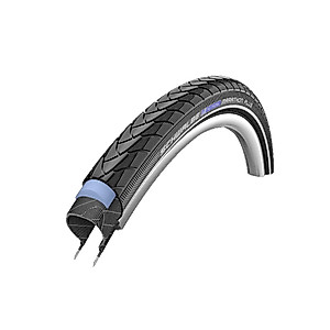 Schwalbe - Marathon Plus Ebike and MTB Wire Clincher Bike Tire | 700 x 25 | Performance Line | Black/Reflective
