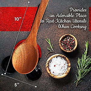 Zrike Disney Mickey Figural Spoon Rest - Functional Ceramic Utensil Holder with Iconic Design Doubles as Decor on Kitchen Counter or Dining Table Microwave & Dishwasher Safe A Gift for Any Occasion