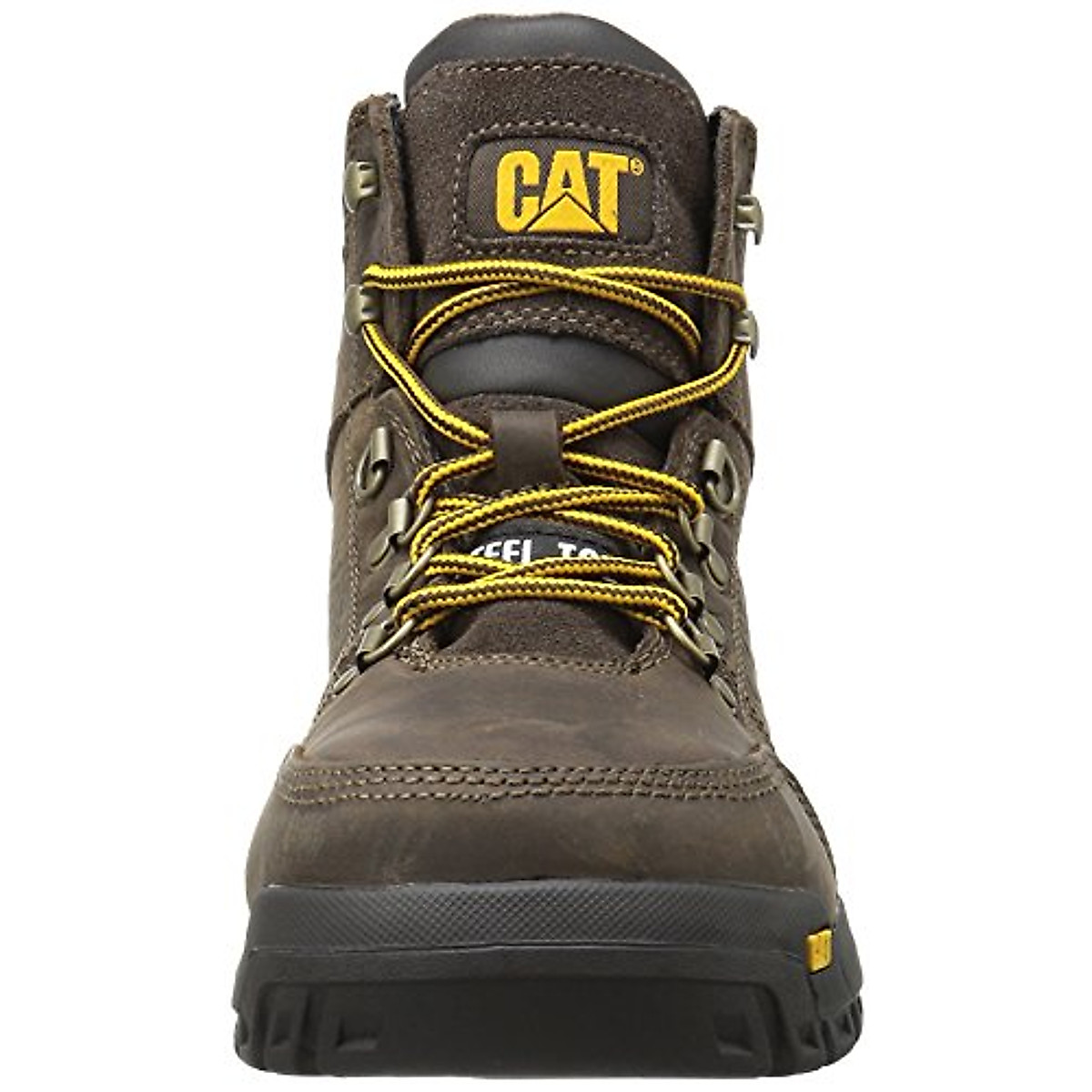 Cat Footwear Men's Outline Steel Toe Work Boot, Seal Brown, 9.5